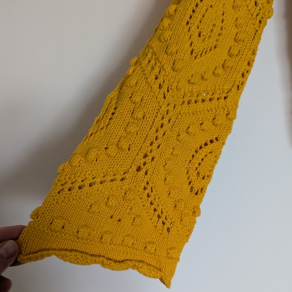 sfera collection | Sweaters | Yellow Crochet Sweater | Poshmark